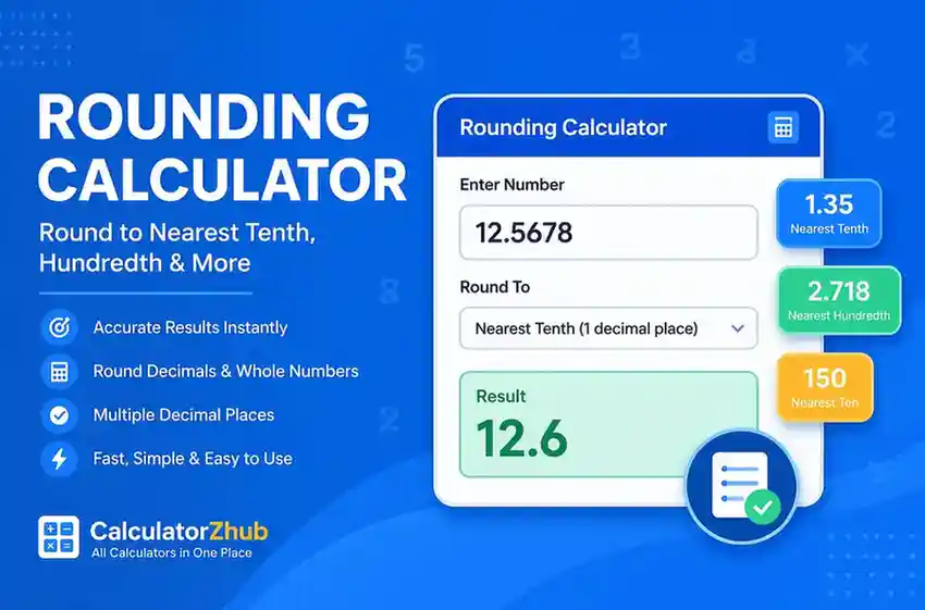 Rounding Calculator Online, Nearest Tenth, Hundredth, Decimal